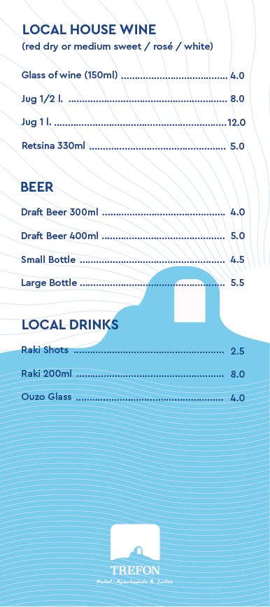 Menu Page - Trefon Hotel