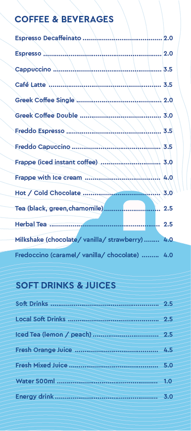 Menu Page - Trefon Hotel