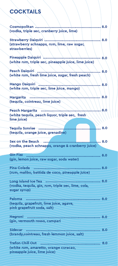 Menu Page - Trefon Hotel